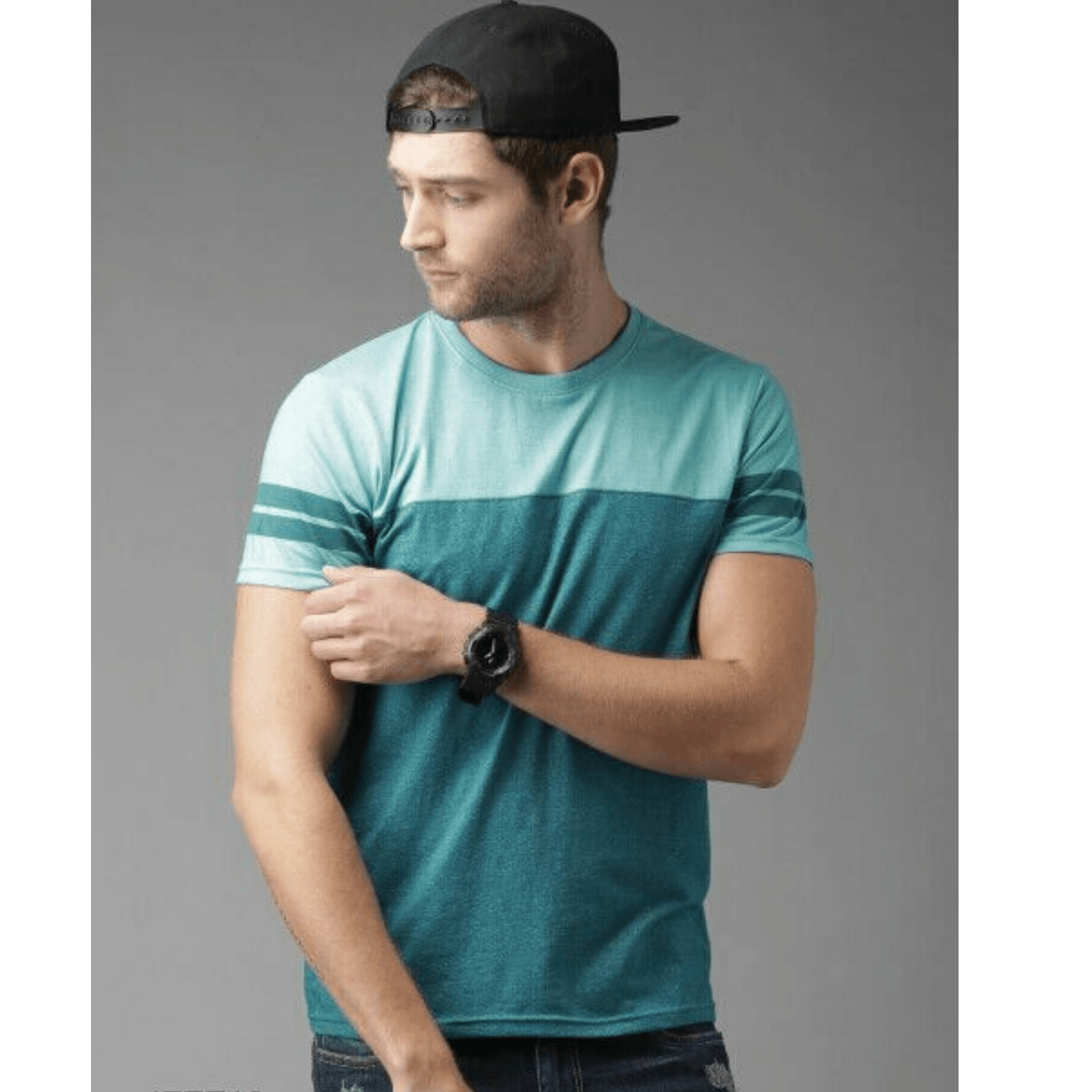 Casual Cotton Blend Mens T-Shirt